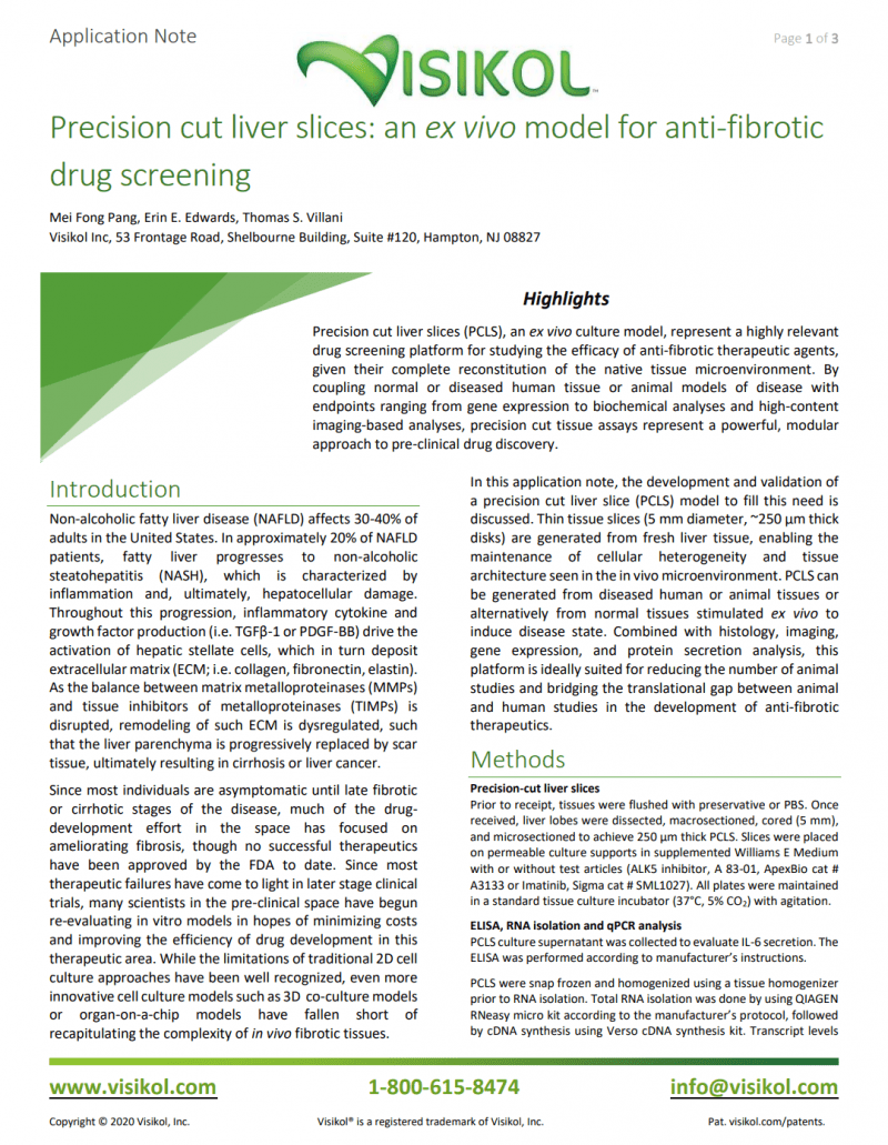 Application Notes - Visikol